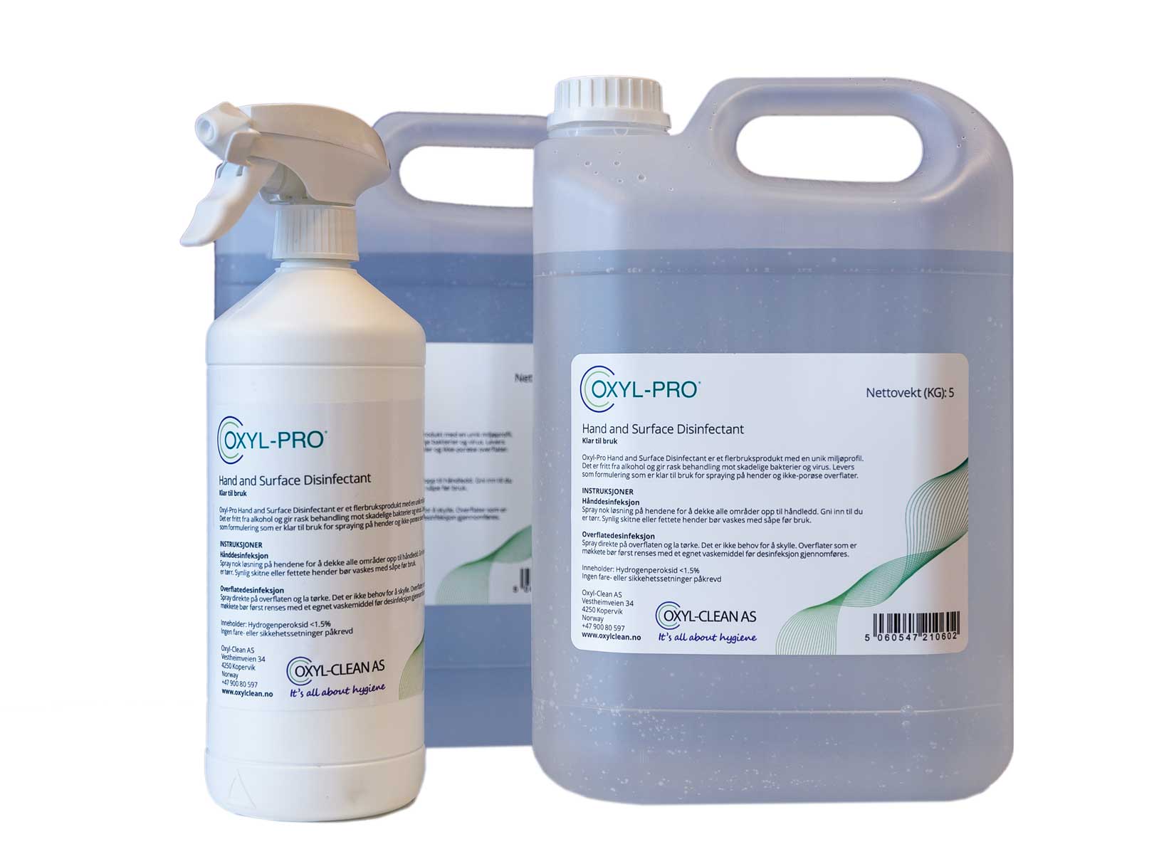 Miljøvennlig desinfeksjon | Oxyl-Pro desinfisering | Døvigen AS